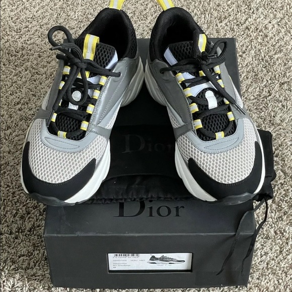 Dior | Shoes | Mens Christian Dior B22 Sneaker Greybeigeyellow | Poshmark